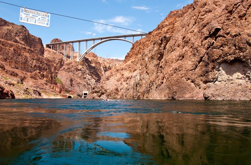 Hoover Dam bypass bridge stock image. Image of branch - 26291899