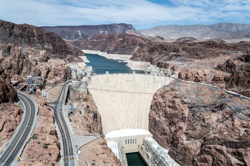 Hoover Dam from the Bypass Bridge Stock Photo - Image of states ...