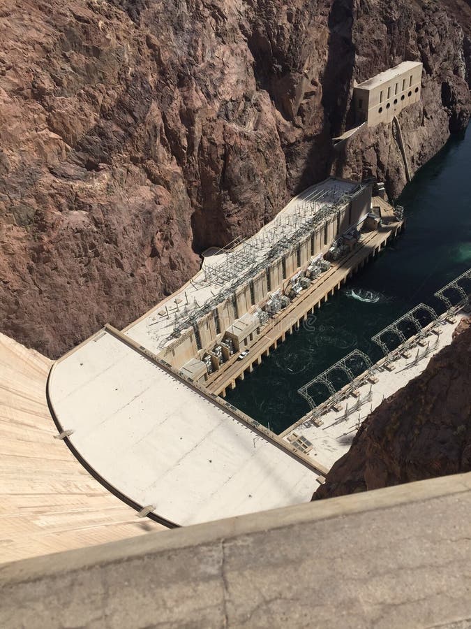 Hoover Dam Bottom stock image. Image of blue, nevada - 163782847