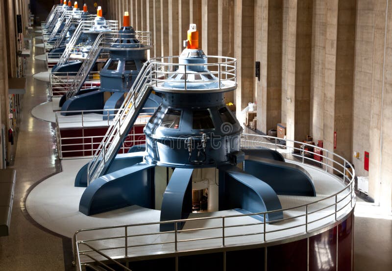 Hoover Dam Powerhouse Generators Stock Photo - Image: 36001300