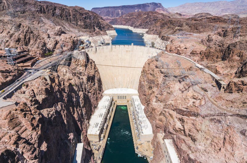Hoover Dam on Sunny Day,Nevada,usa Stock Photo - Image of america ...