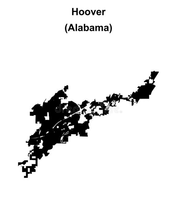 Hoover outline map stock vector. Illustration of boundary - 357147932