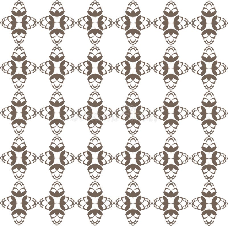 Hop flowers pattern stock vector. Illustration of vector - 64025674