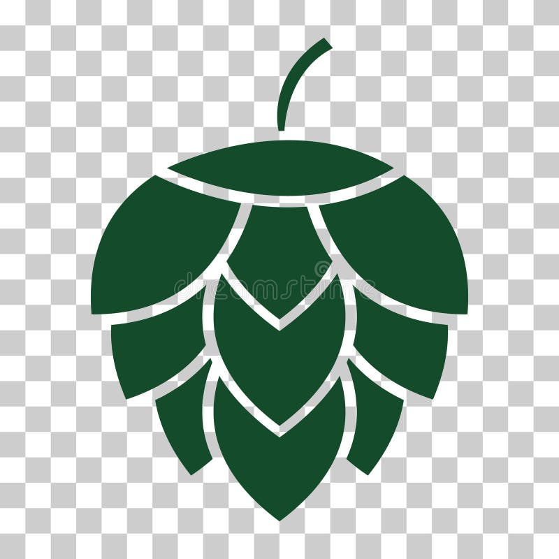 Hop Icon Beer Cone Leaf Sign,pub Herb Design, Nature Seed Vector ...