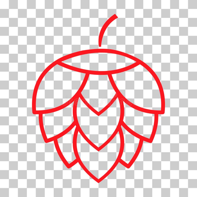 Hop Icon Beer Cone Leaf Sign,pub Herb Design, Nature Seed Vector ...