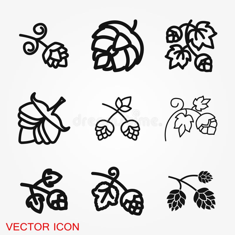 Hop Icon Logo, Illustration, Vector Sign Symbol for Design Stock Vector ...