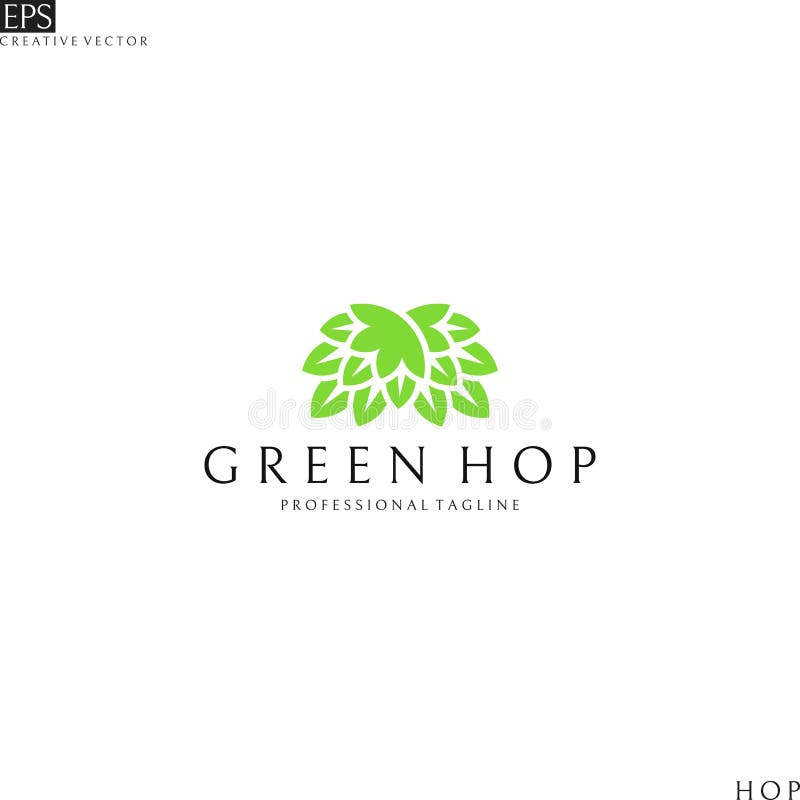 Hop. Logo template stock vector. Illustration of unusual - 209747947