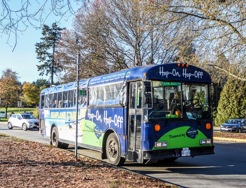 Hop on, Hop Off Bus, Vancouver, BC Editorial Stock Photo - Image of ...