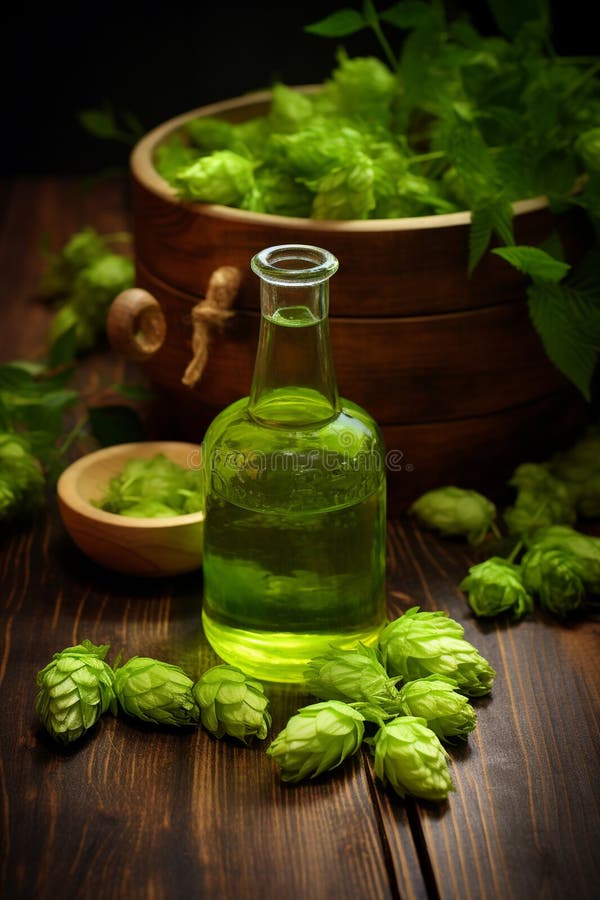 Hop Oil in a Bottle. Generative AI, Stock Photo - Image of brew, bitter ...