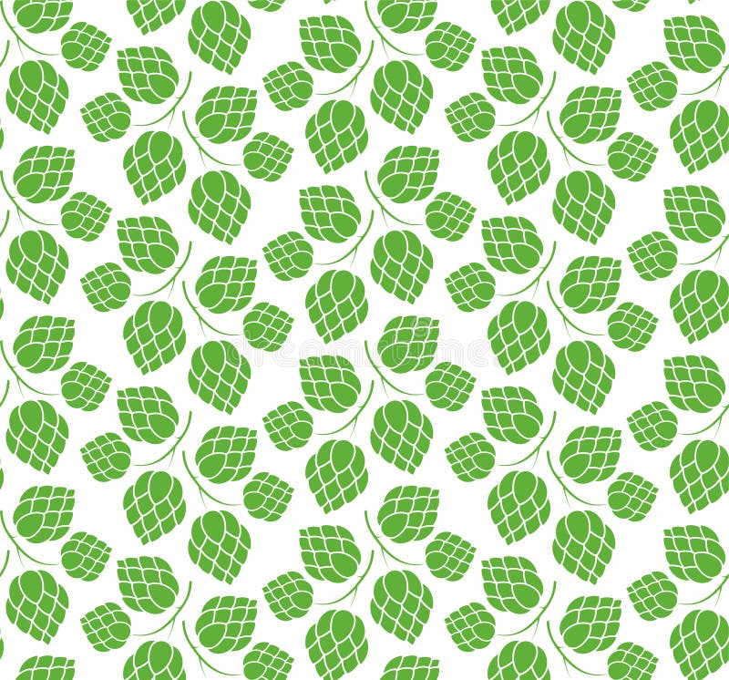 Hop. Pattern stock vector. Illustration of pattern, plant - 34858332