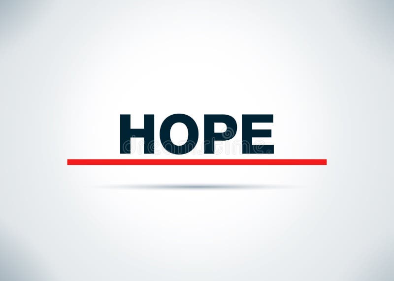 Hope Abstract Flat Background Design Illustration Stock Illustration ...