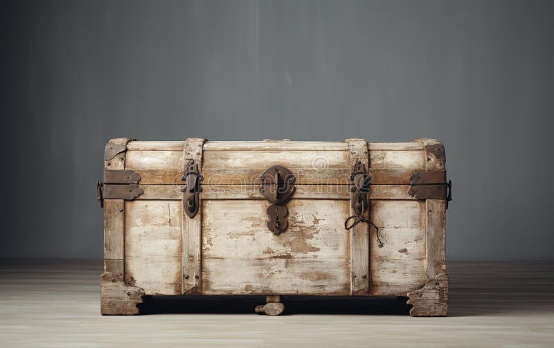 Hope Chest Against a White Backdrop -Generative Ai Stock Illustration ...