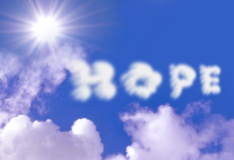 Hope stock photo. Image of written, rays, spiritual, nature - 45174814