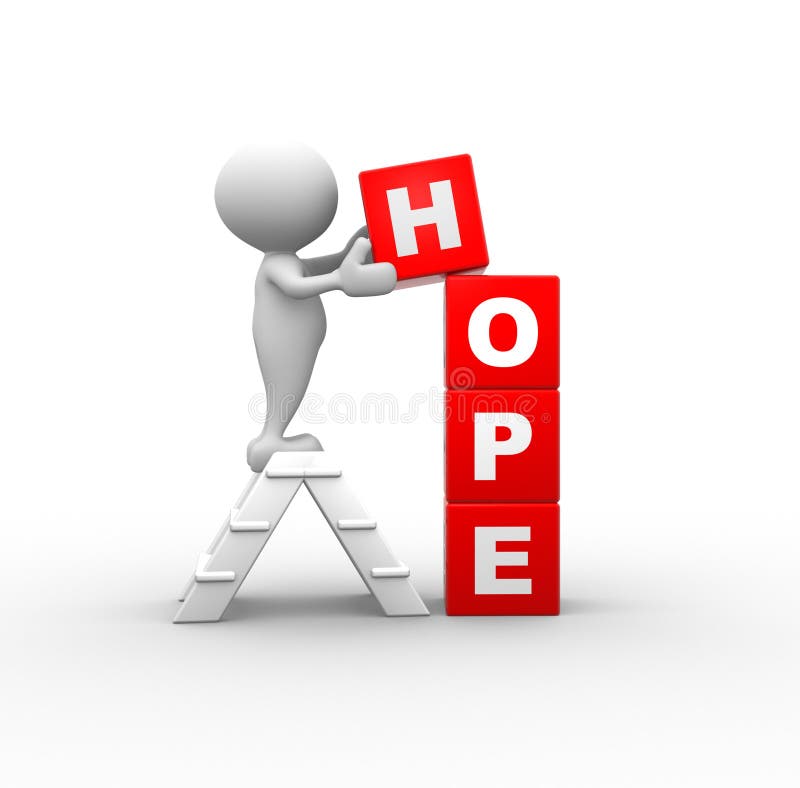 The hope concept stock illustration. Illustration of respect - 68842551