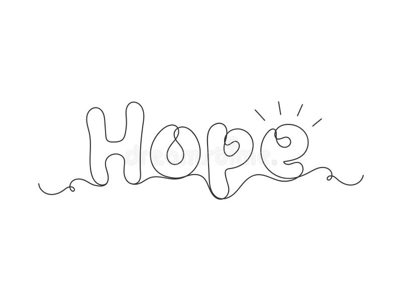 Hope Line Drawing Stock Illustrations – 26,889 Hope Line Drawing Stock ...
