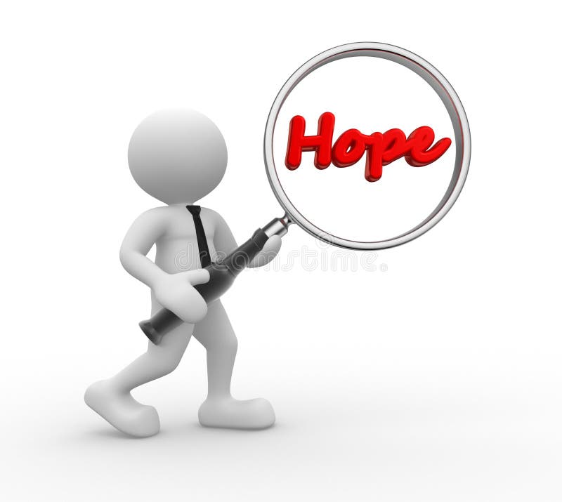 The hope concept stock illustration. Illustration of respect - 68842551