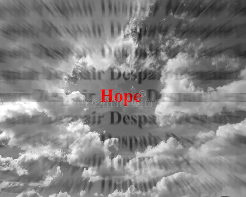 Hope and despair stock photo. Image of space, message - 5777526