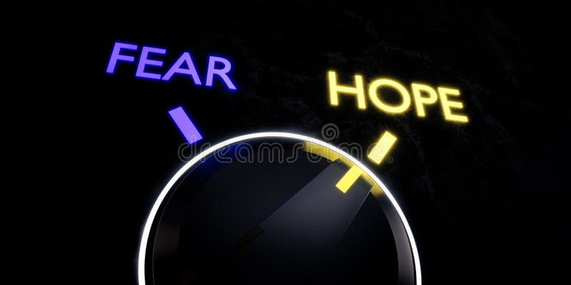 Hope and Fear stock illustration. Illustration of believe - 238254926