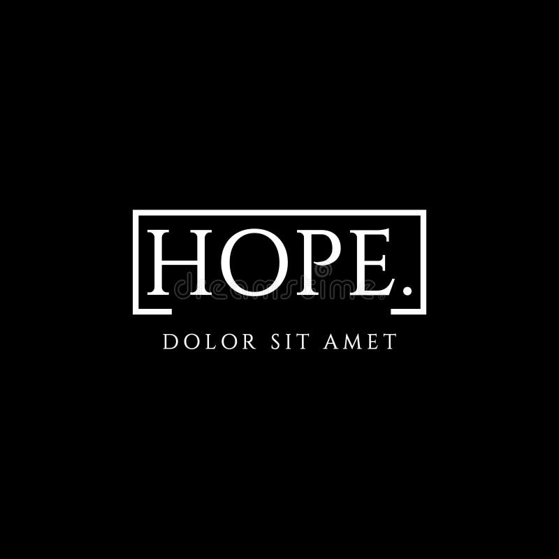 Hope Logo Vector Template Design Illustration Stock Vector ...