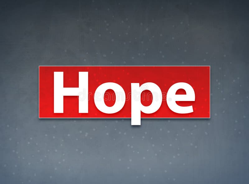 Hope Red Banner Abstract Background Stock Illustration - Illustration ...