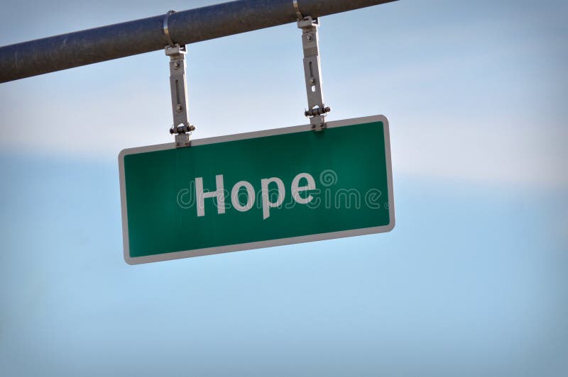 Hope Sign stock photo. Image of next, clouds, hope, completion - 12346248