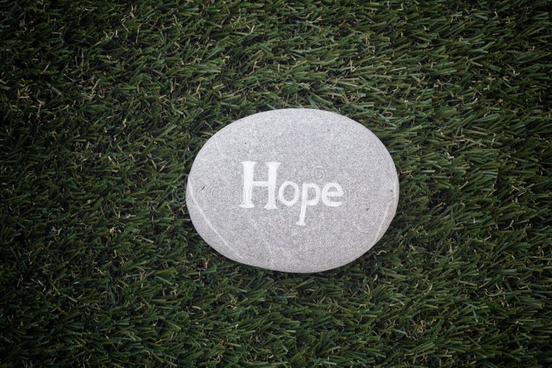 Hope stone stock image. Image of handdrawn, painted, thought - 93111275