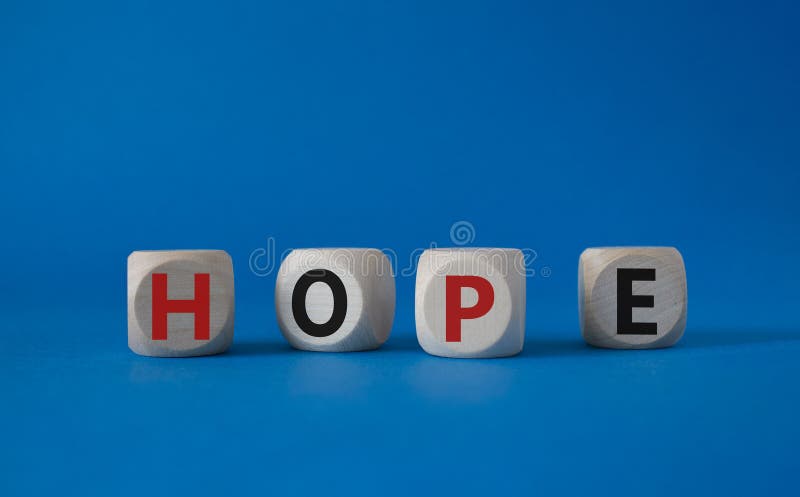 Belief Symbol Concept Word Belief On Wooden Cubes Beautiful Blue