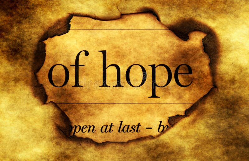 Hope Text on Grunge Paper Hole Stock Image - Image of hope, burnt ...