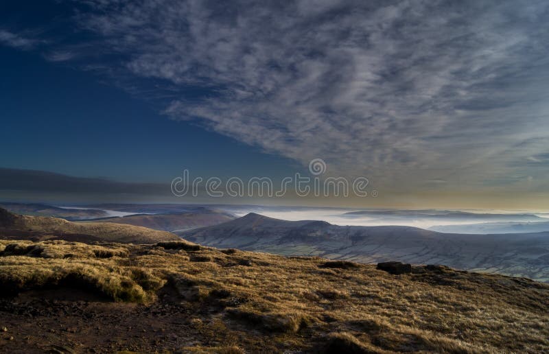 Hope Valley before sunset stock image. Image of hills - 39552301