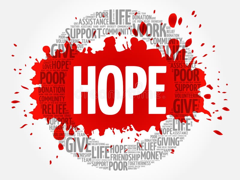 HOPE word cloud collage stock illustration. Illustration of concept ...
