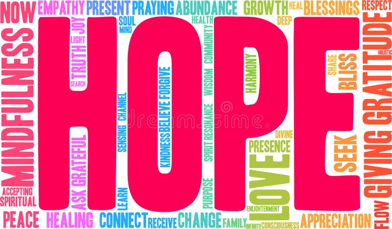 Hope Word Cloud stock vector. Illustration of body, holistic - 102179270