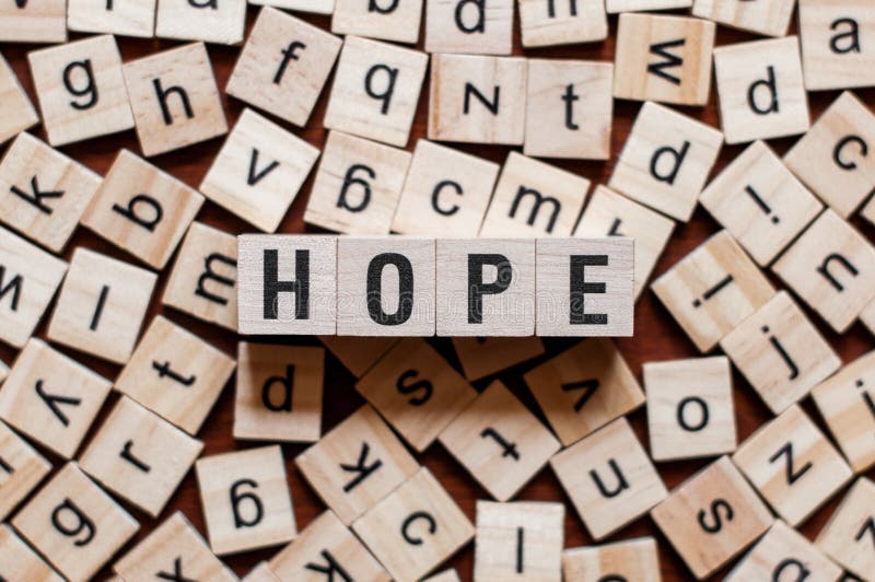 Hope word concept stock photo. Image of believe, hopeful - 144532192