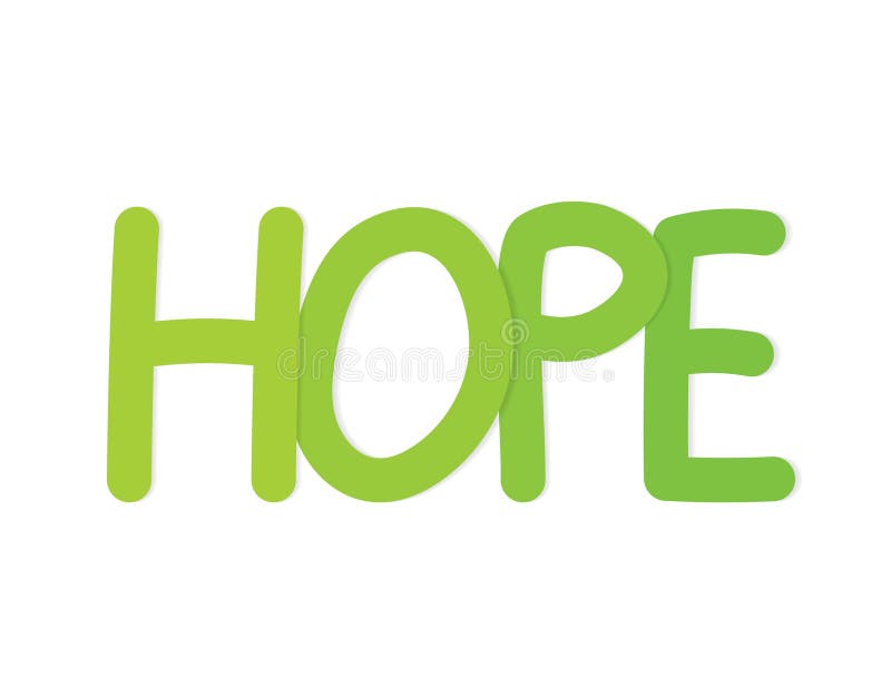 Hope word concept stock vector. Illustration of faith - 196950195