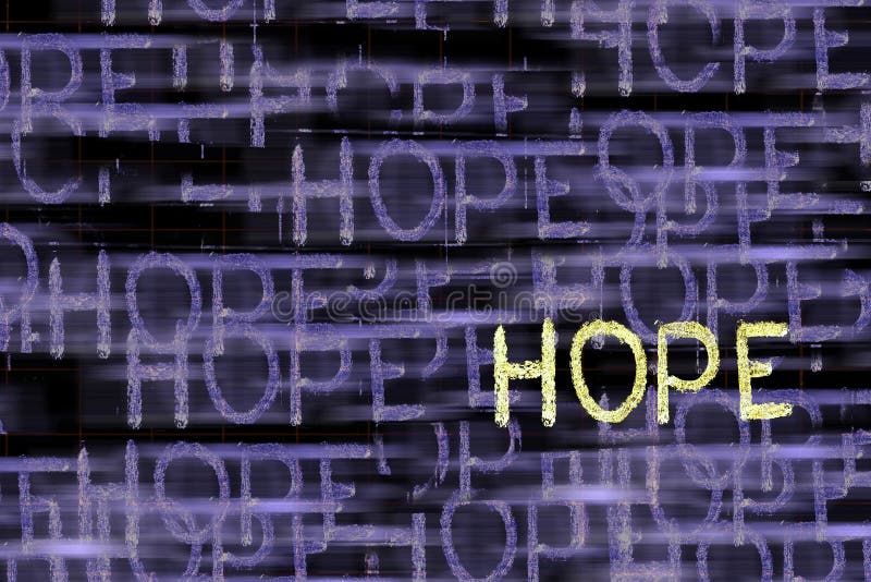 HOPE word cloud collage stock illustration. Illustration of holding ...