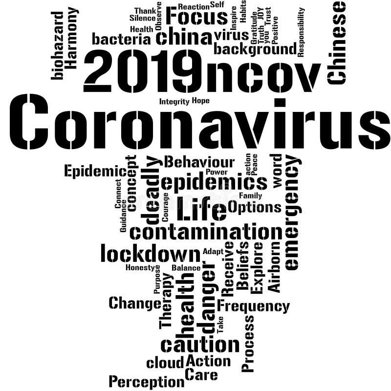 Hope Word Tag Cloud Concept for Coronavirus Stock Image - Image of ...