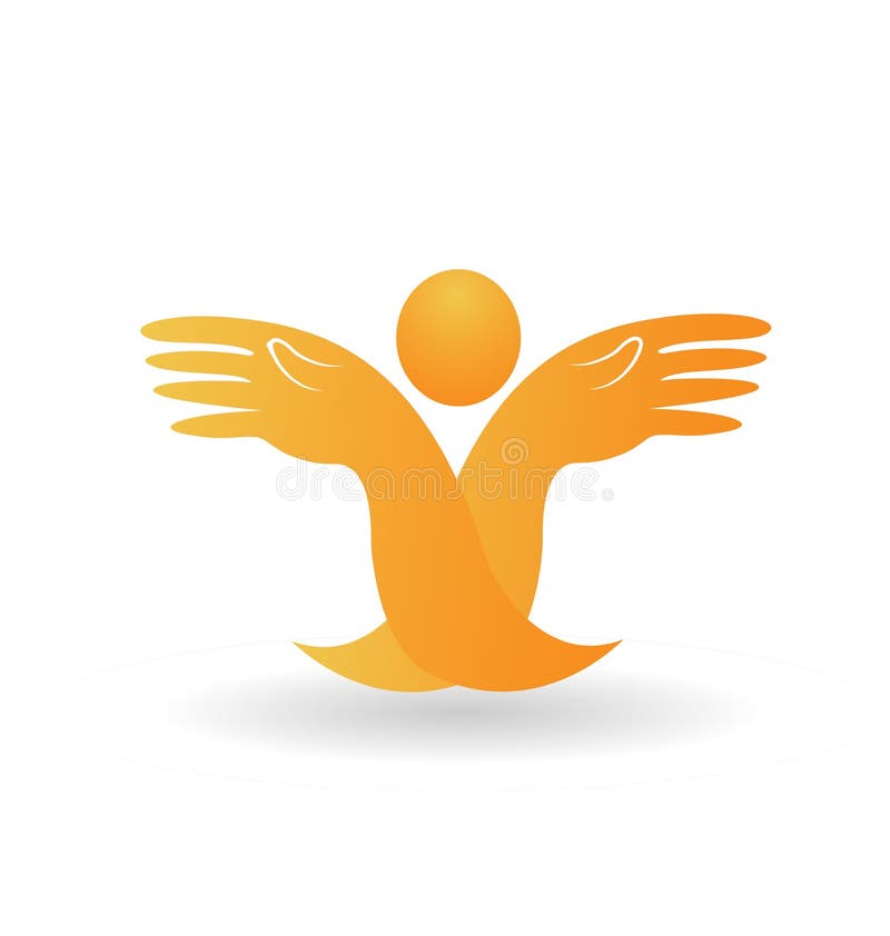 Hopeful Abstract Hands, Supporting and Helping Others, Icon Vector ...