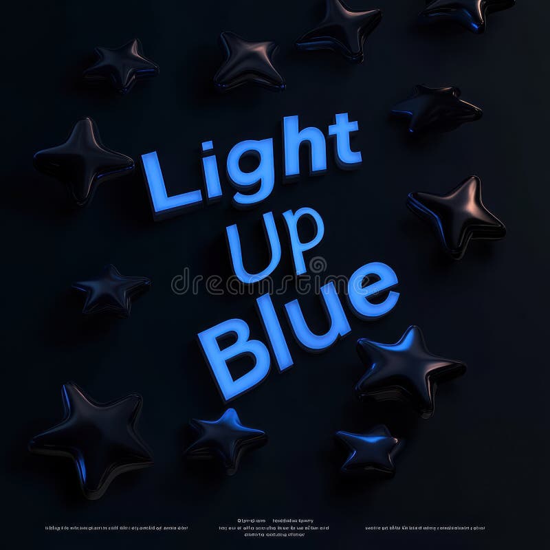 Hopeful Message Shines Bright with Glowing Typography for Autism Day ...