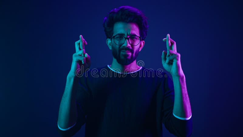 Hopeful Stressed Hopeless Indian Man Coder Programmer Computer ...