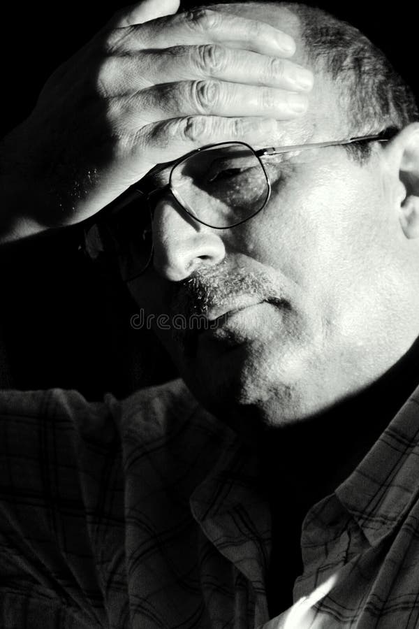 Suffering and Loneliness Elderly. Stock Image - Image of hopeless ...