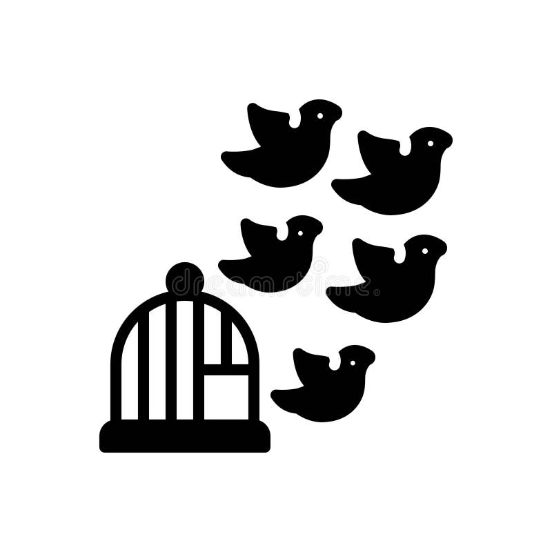 Black Solid Icon for Hopes, Expectation and Aspiration Stock ...