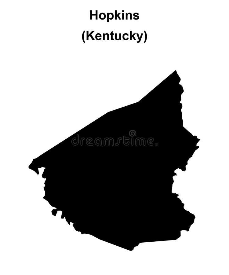 Hopkins outline map stock vector. Illustration of border - 361598082