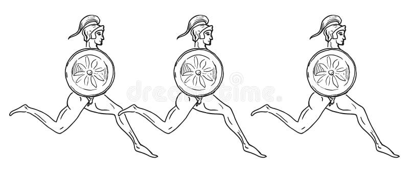 Hoplitodromia Illustration De Vecteur Illustration de Vecteur ...