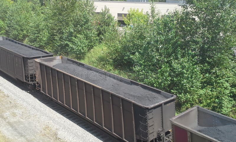 Hopper Cars stock image. Image of transport, railroad - 55924751