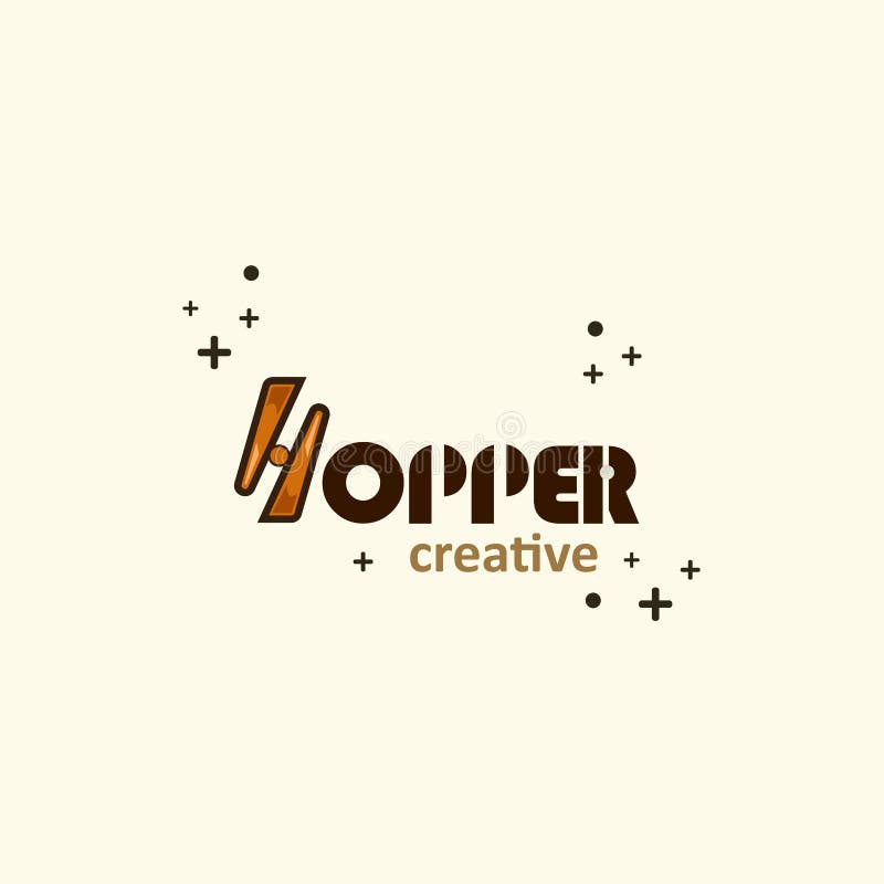 Hopper stock vector. Illustration of logo, creative - 154374833