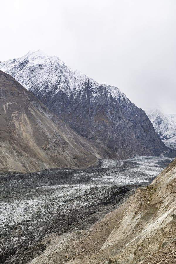 Hopper Glacier in Hunza, Gilgit Baltistan Stock Photo - Image of asia ...