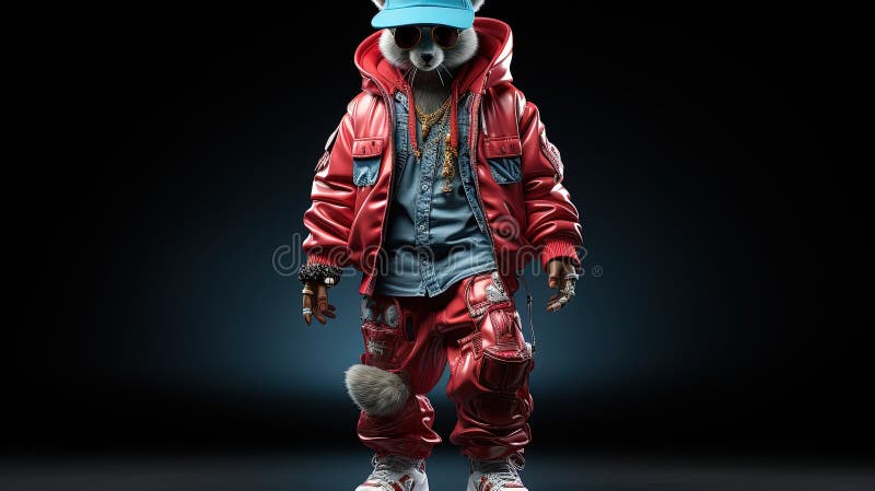 Hopper the Hip-Hop Kangaroo Stock Illustration - Illustration of ...