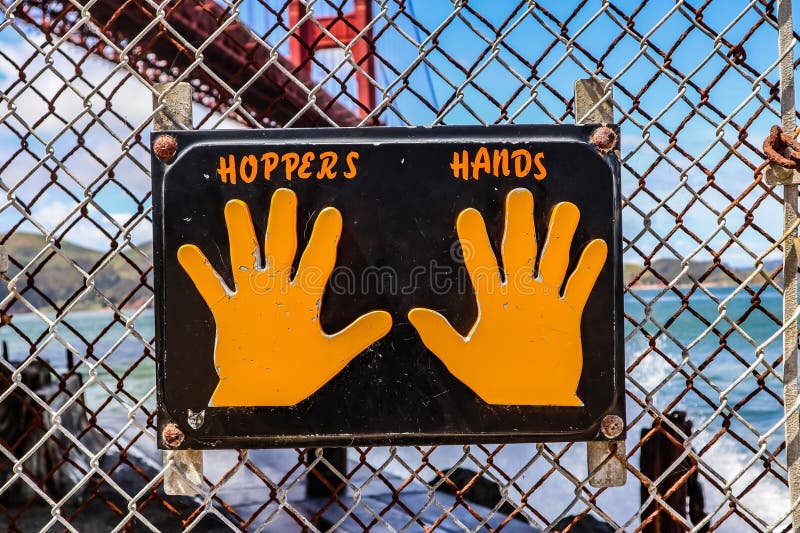 Hopper S Hands by the Golden Gate Bridge at Fort Point Stock Image ...