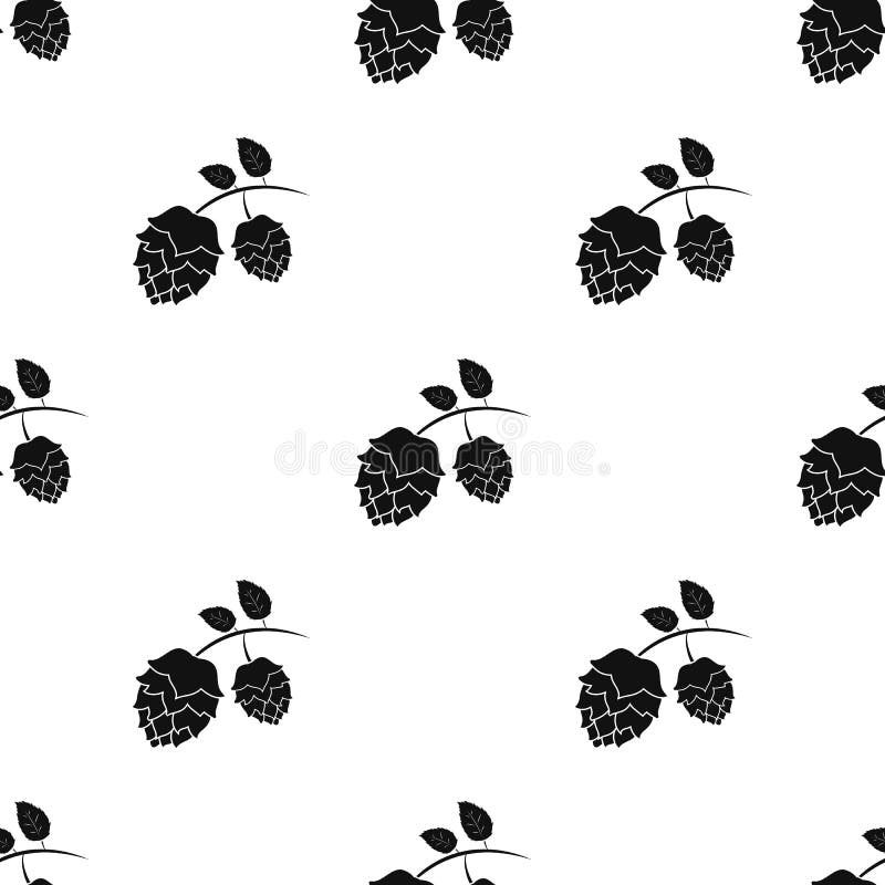 Hops Icon in Black Style Isolated on White Background. Oktoberfest ...