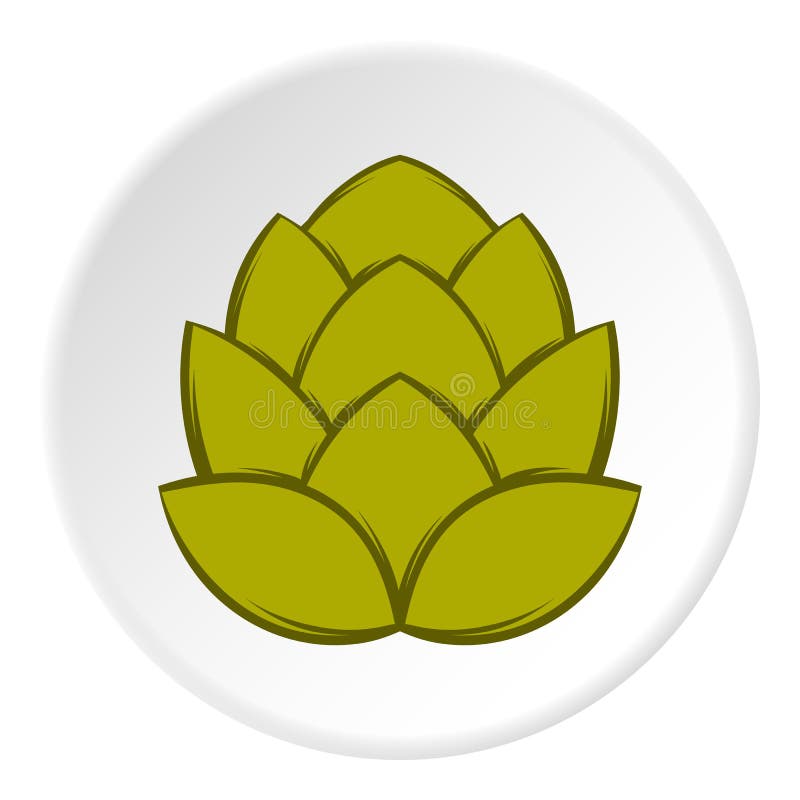 Hops icon, cartoon style stock vector. Illustration of beverage - 83336088