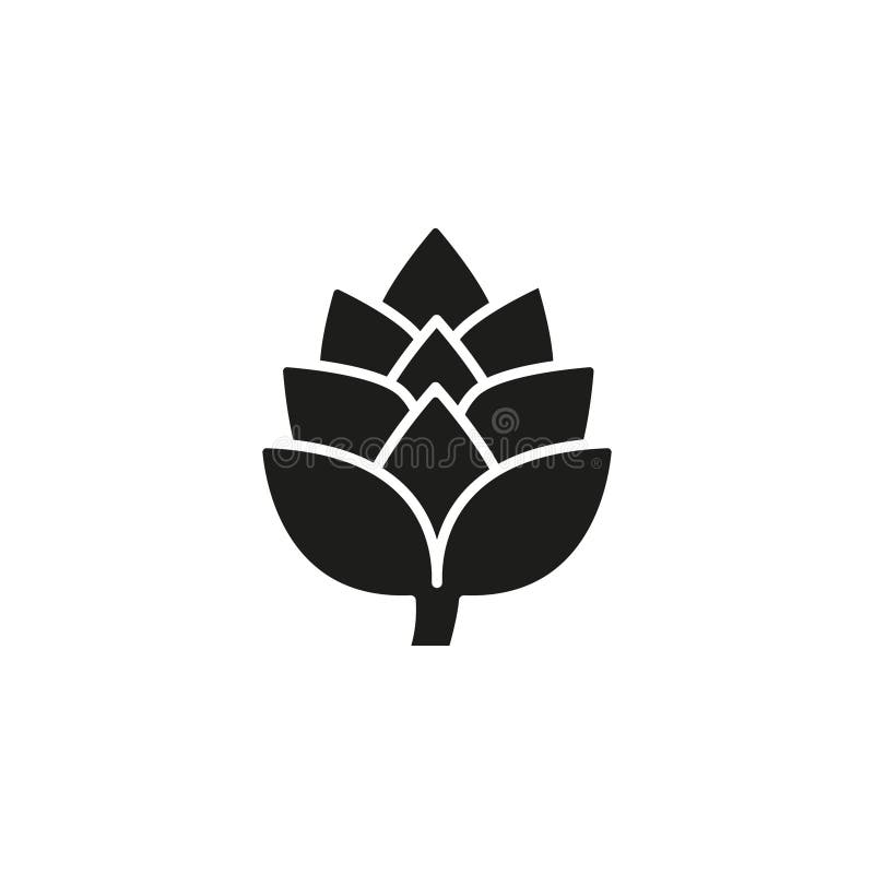 Hops icon stock vector. Illustration of brew, editable - 380257528